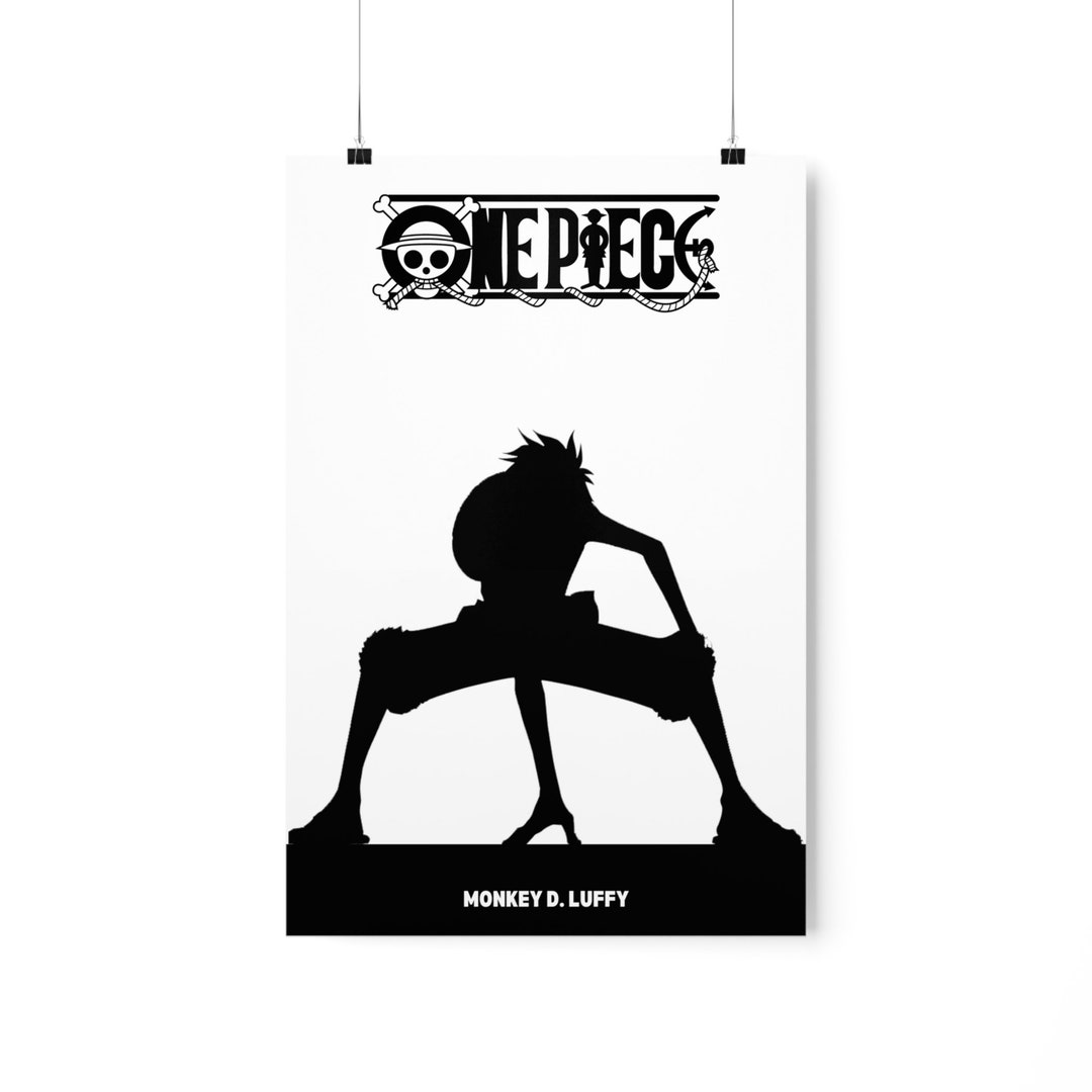 One Piece Monkey D. Luffy BW Poster Monkey D. Luffy Poster - Etsy