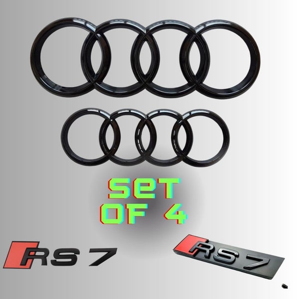 Audi Rs7 Black Emblem - Etsy
