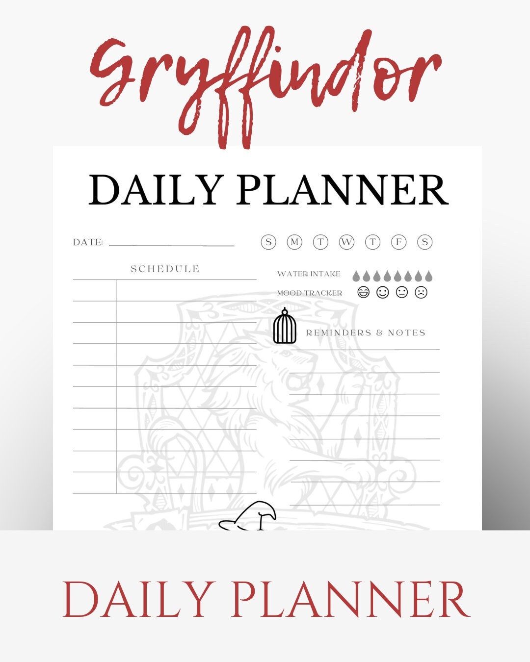 Wizard School Daily Planner Printable Wizard Planner, Magic School ...