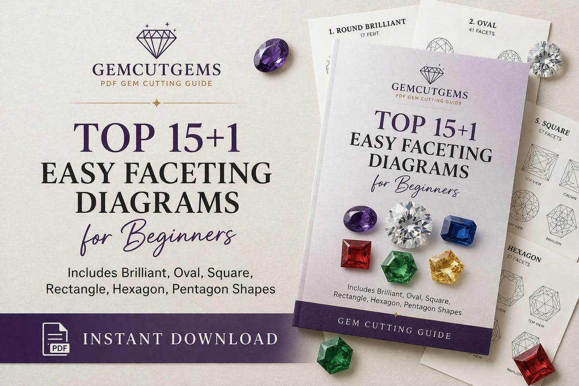 Top 15+1 Easy Faceting Diagrams for Beginners – Includes Brilliant ...