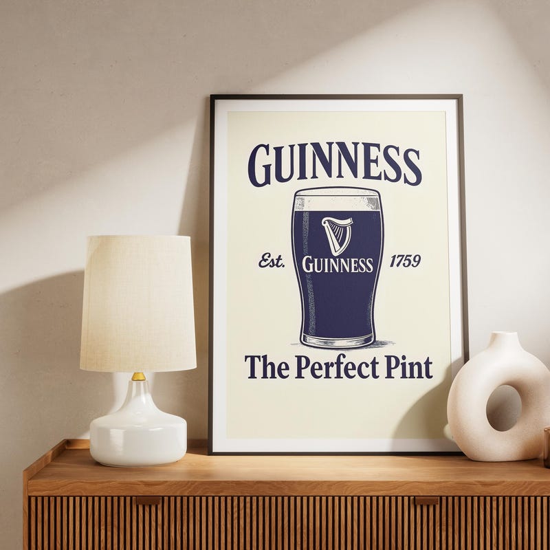 Guinness Wall Art - Etsy UK