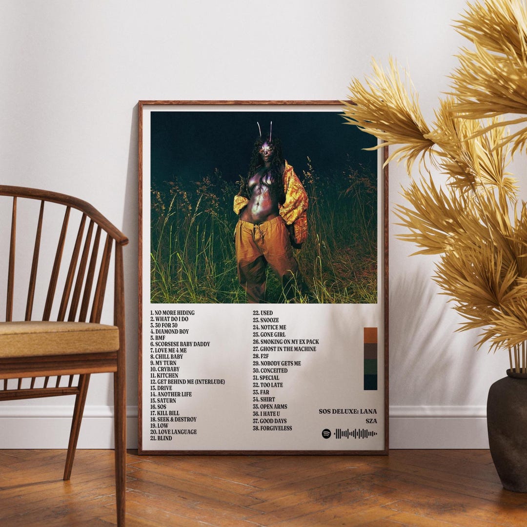 Personalized Album Cover Poster Featuring SZA Custom Wall Art for Music ...