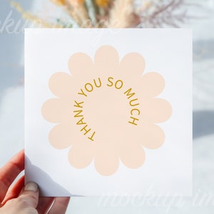 PSD Mockup Square Card Smart Object Greetings Card Mockup Photoshop ...