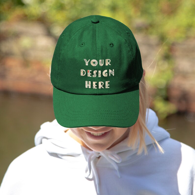Kelly Green Baseball Cap Mockup Printify Unisex Twill Hat - Etsy