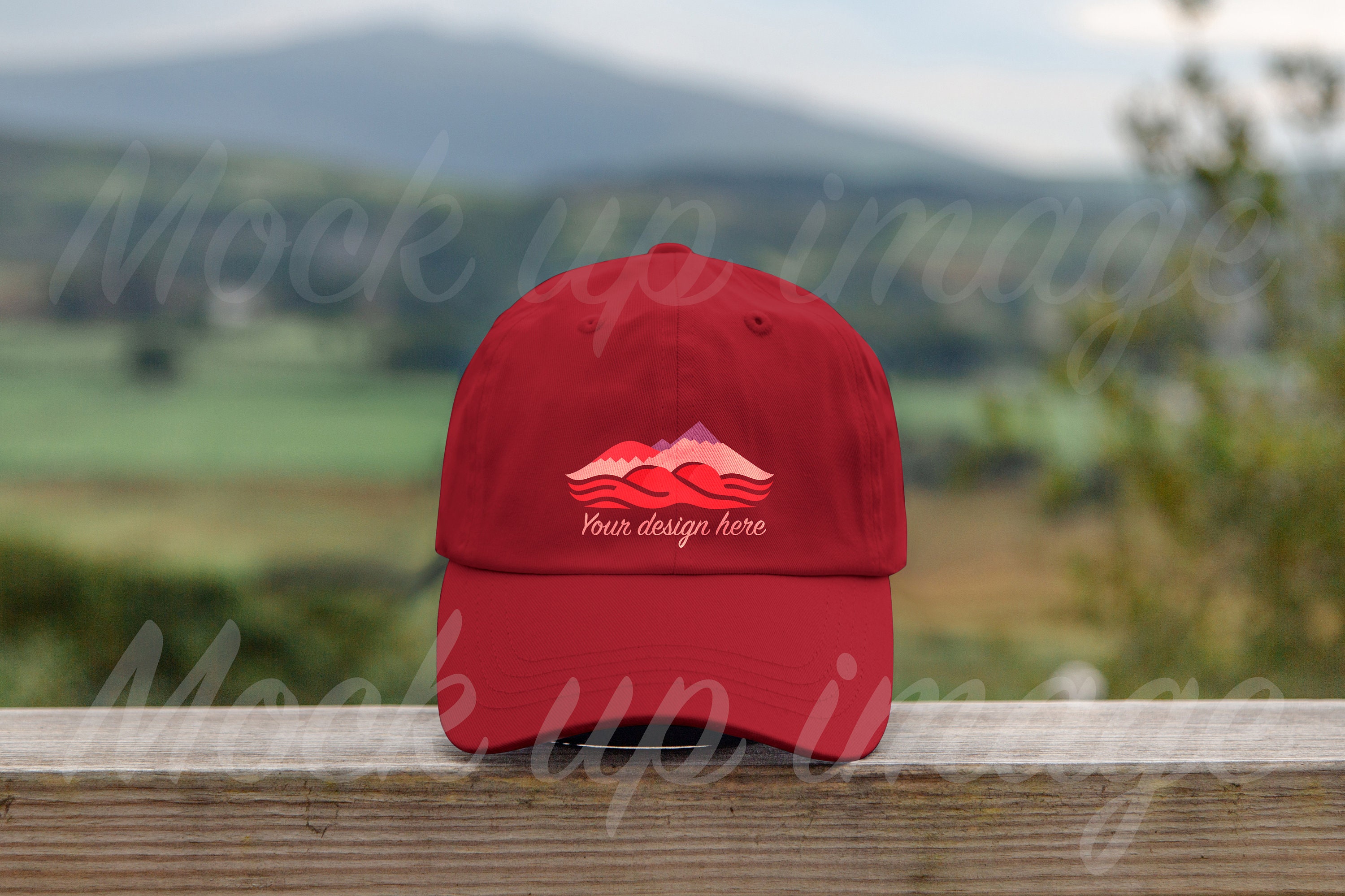 Printful Dad Hat Mockup Bundle Classic Dad Hat Yupoong 6245CM Baseball ...