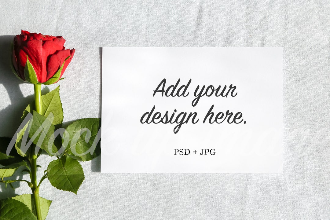Smart Object Card Mockup 5x7 Card PSD Mockup Save the Date Mockup ...