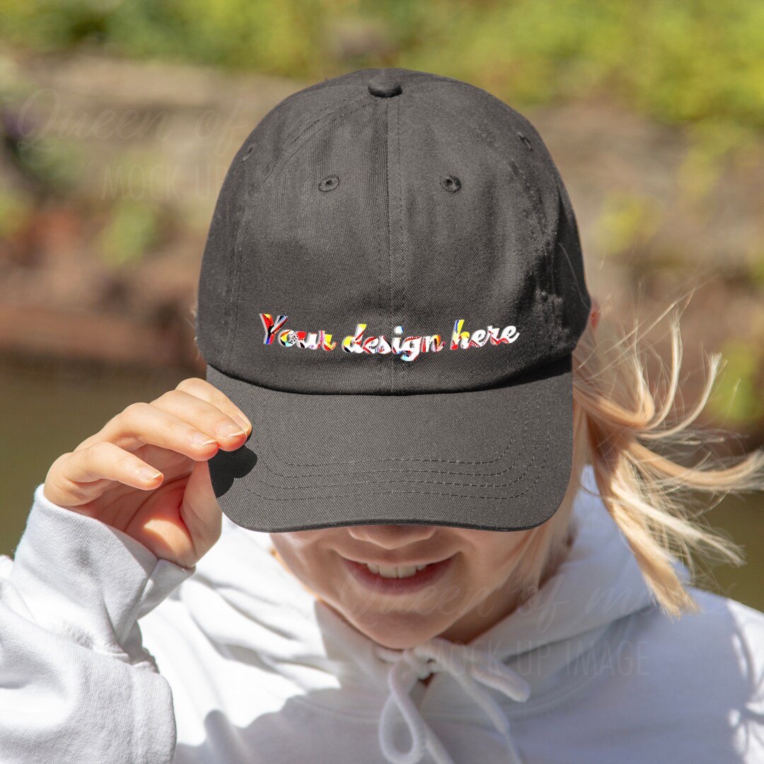 Organic Baseball Cap Econscious Mockup Charcoal Baseball Cap Mockup ...