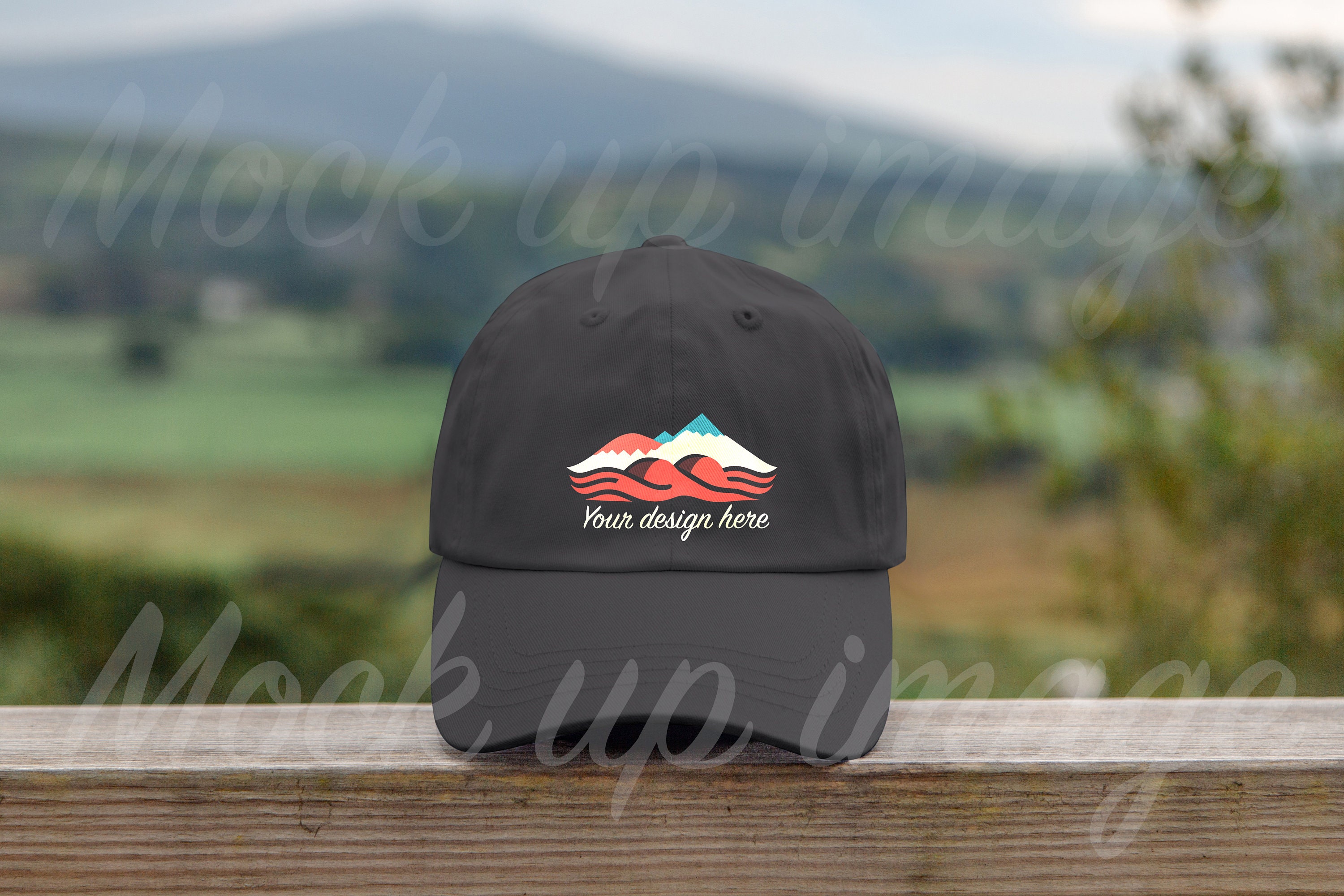 Dark Grey Baseball Cap Mockup Outdoor Lifestyle Cap Mockup Printify ...