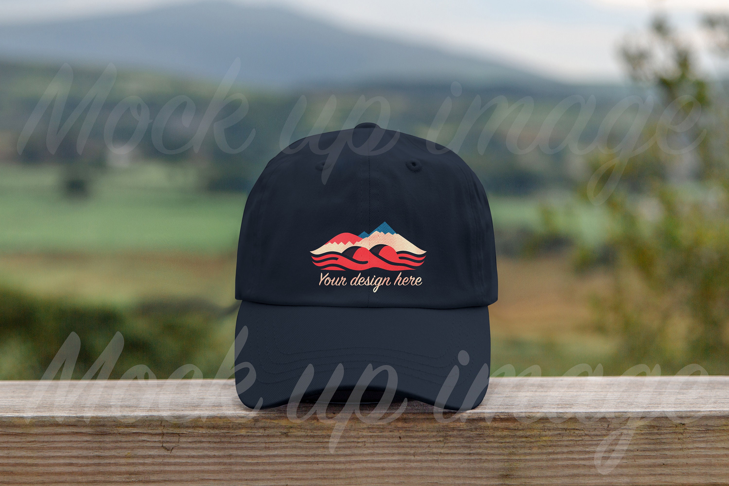 Printful Dad Hat Mockup Bundle Classic Dad Hat Yupoong 6245CM Baseball ...