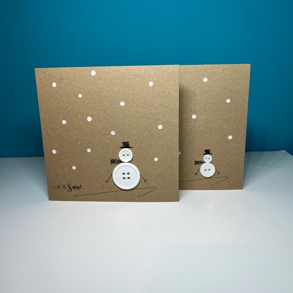 Handmade Snowmen Christmas Cards pack of 10 Fun Christmas - Etsy