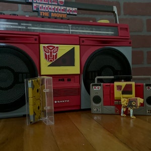 Custom Transformers Autobots Blaster With Cassette - Etsy