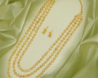 Bakuli Haar Necklace Kerala Jasmine Necklace Mullaipoo Necklace maharashtrian Durva Necklace Etsy India