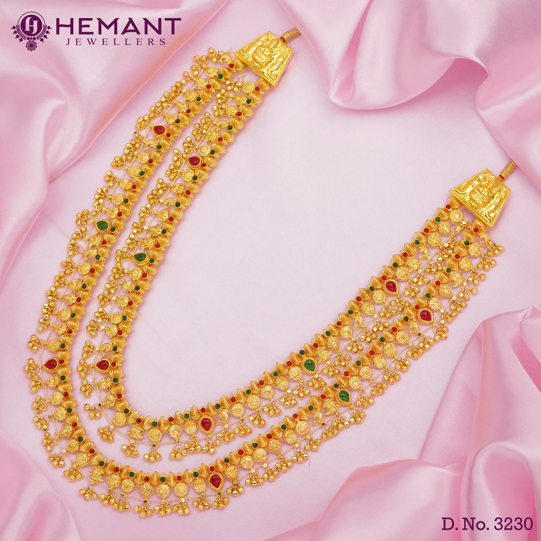 Traditional Maharashtrian Kolhapuri II Layer Peshwai Saaj - Etsy