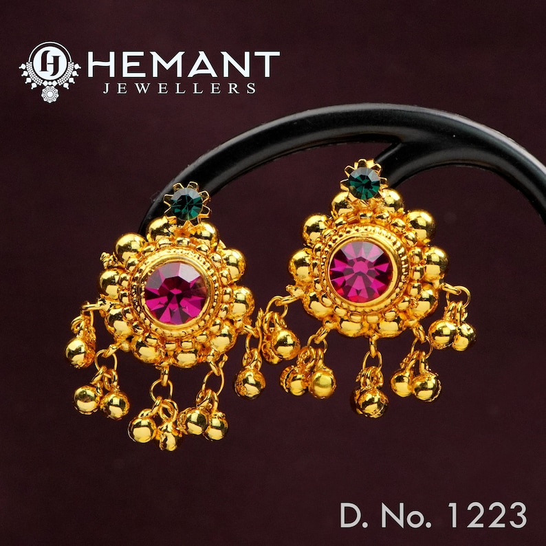 Traditional Maharashtrian Kolhapuri Saaj With Earrings Hemant Jewellers ...