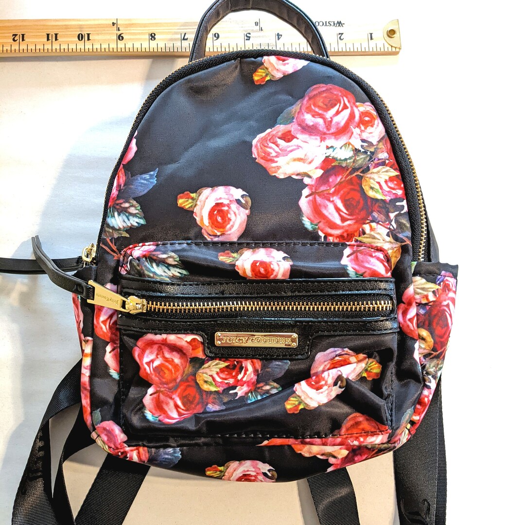 Juicy Couture Peek a Bow Rosie Mini Backpack Bookbag in Pick UR Petal ...