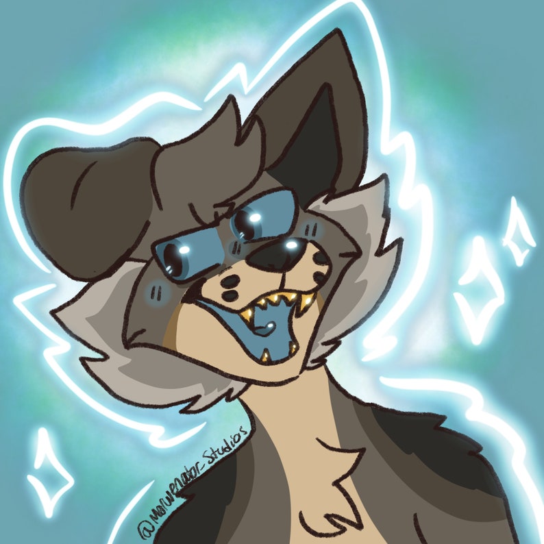 Canine Furry Dog PFP Base lineart Only - Etsy