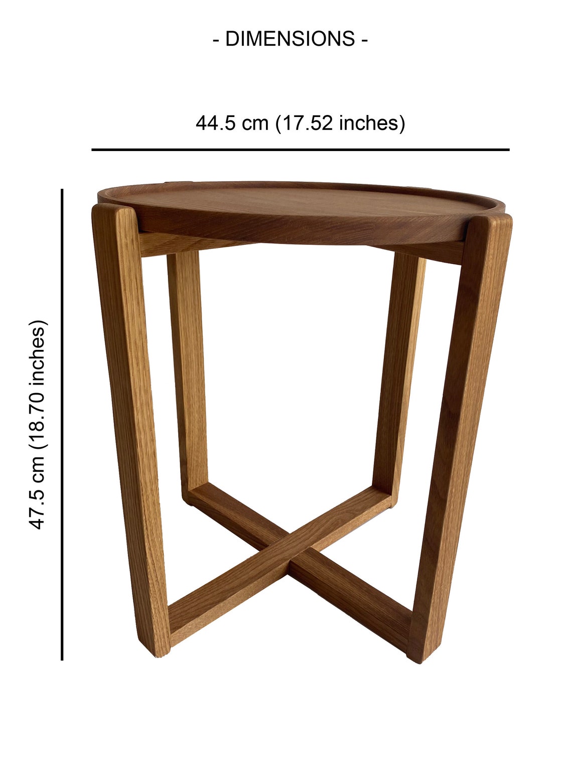 Wooden Round Chestnut Coffee Table, Modern Coffee Table, Round Coffee ...