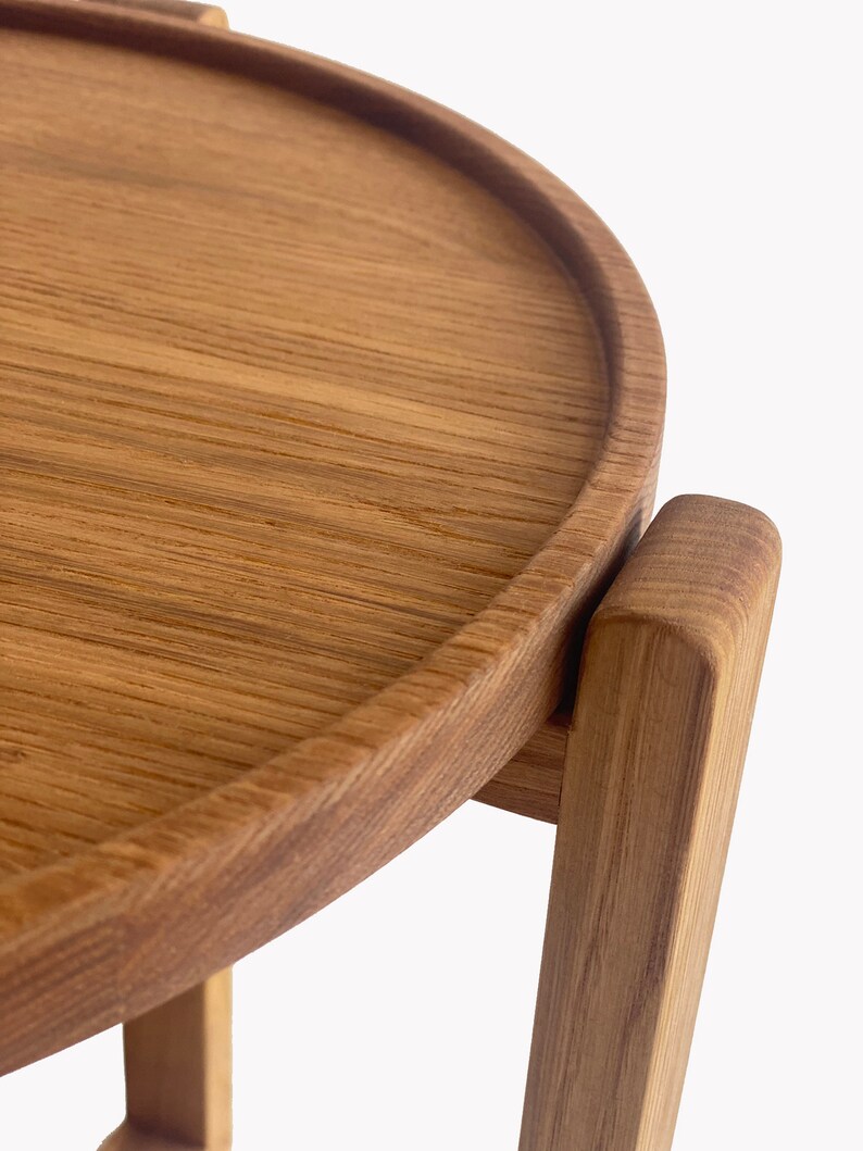 Wooden Round Chestnut Coffee Table, Modern Coffee Table, Round Coffee ...