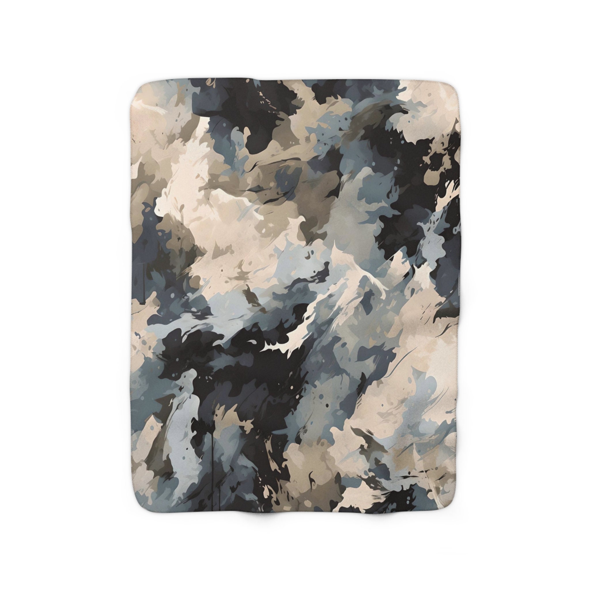 Painted Urban Camo Pattern Sherpa Fleece Blanket - Etsy