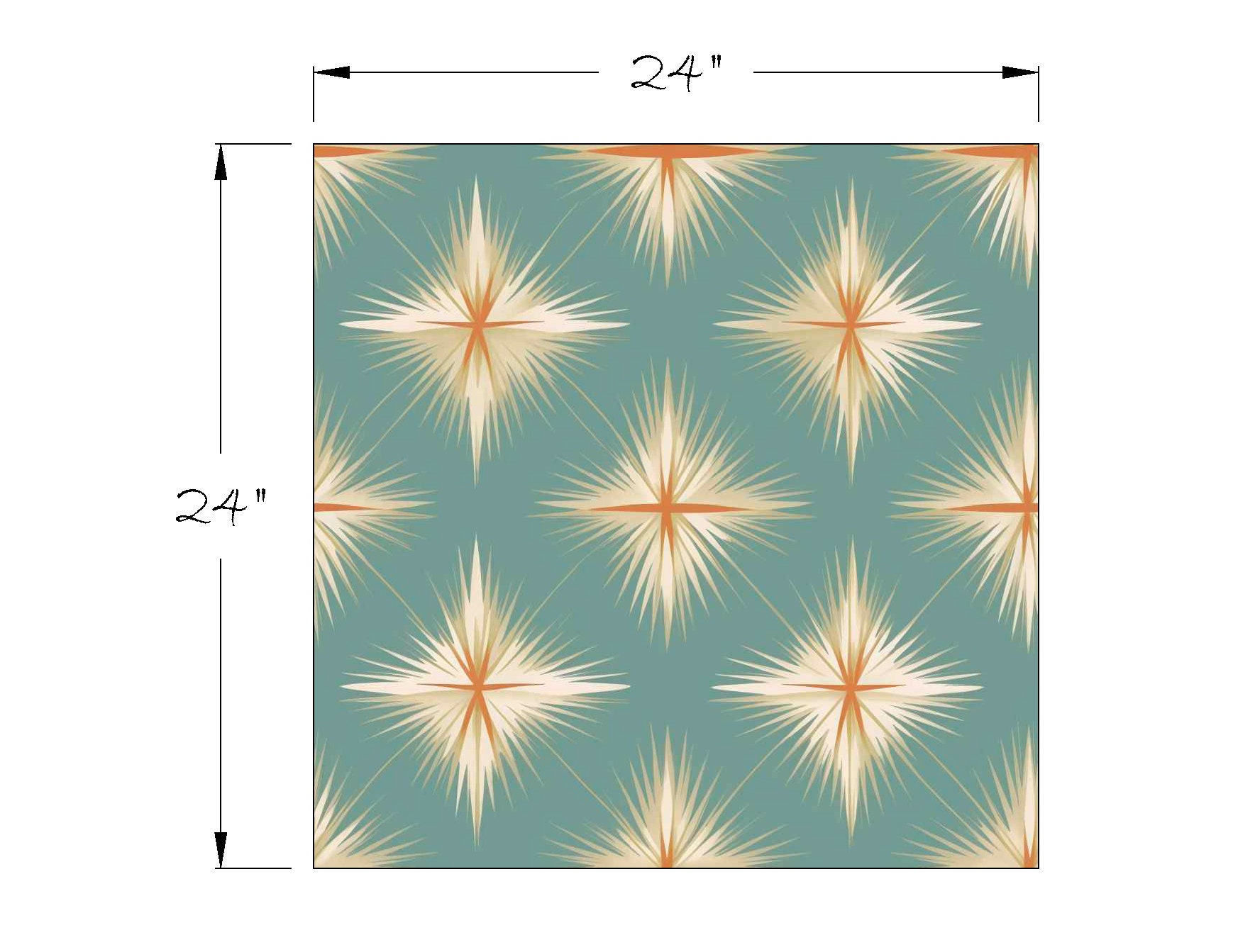 Mid-century Starburst Wallpaper - Etsy