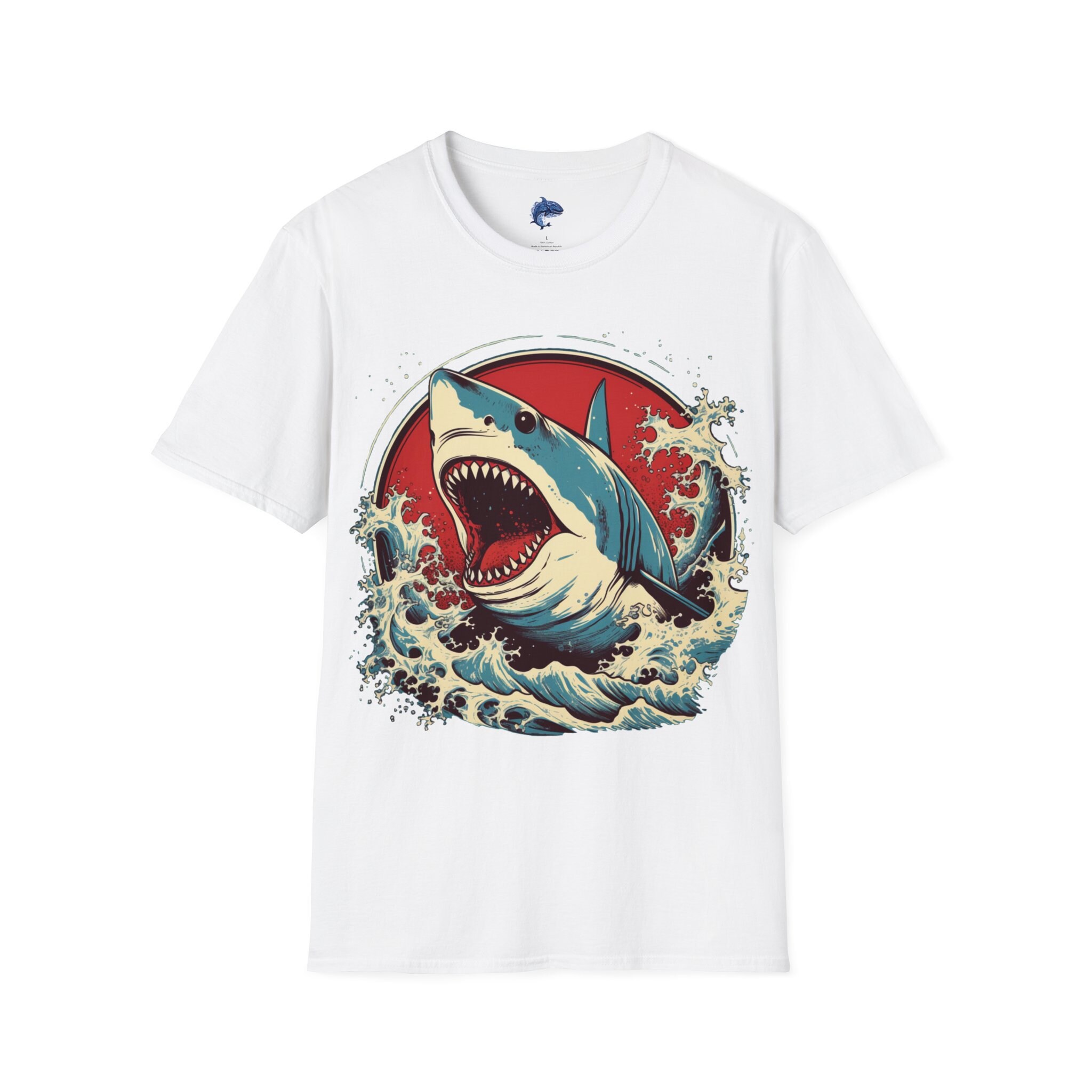 Great White Shark T-shirt classic Fit - Etsy