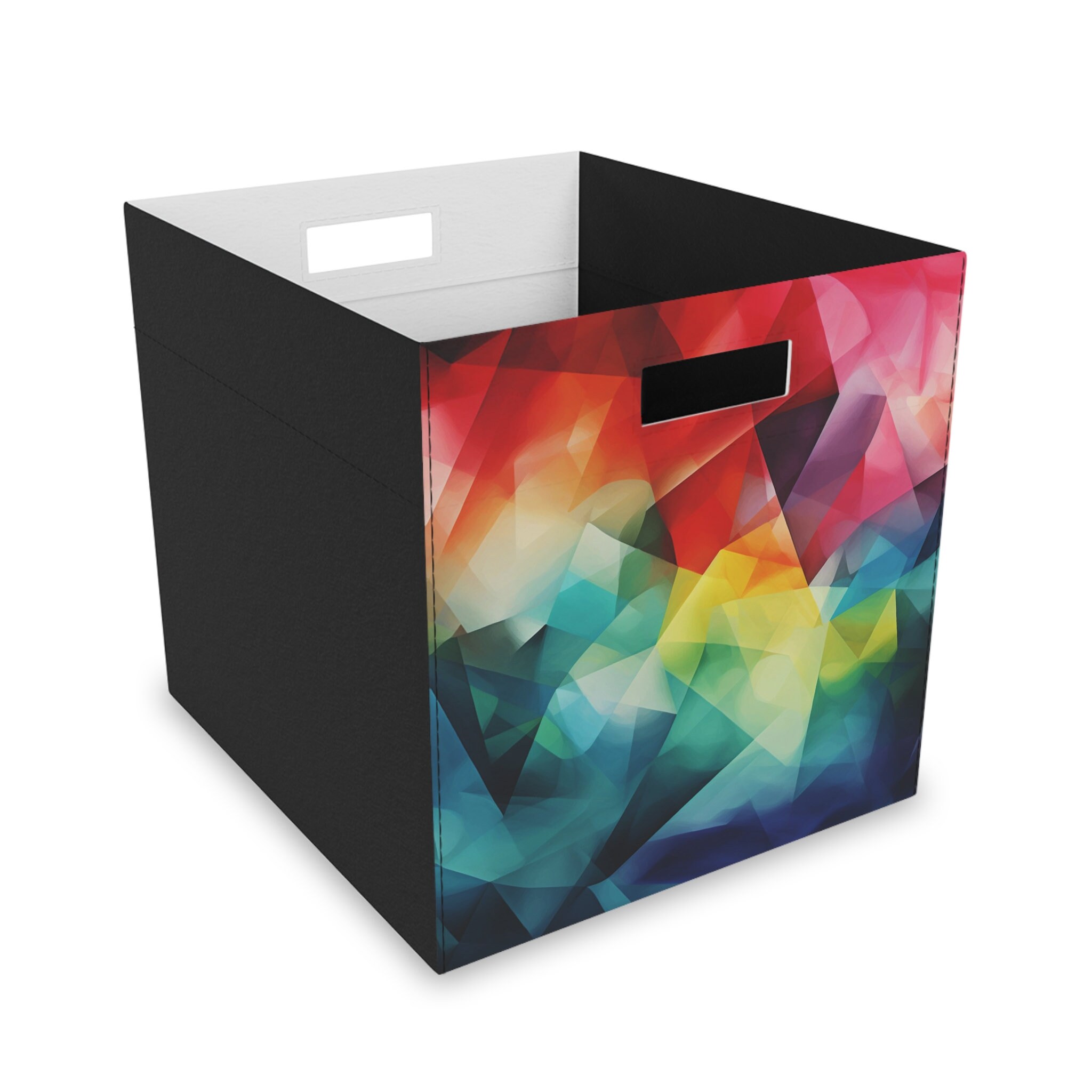 Felt Storage Box Vivid Geometric Design - Etsy