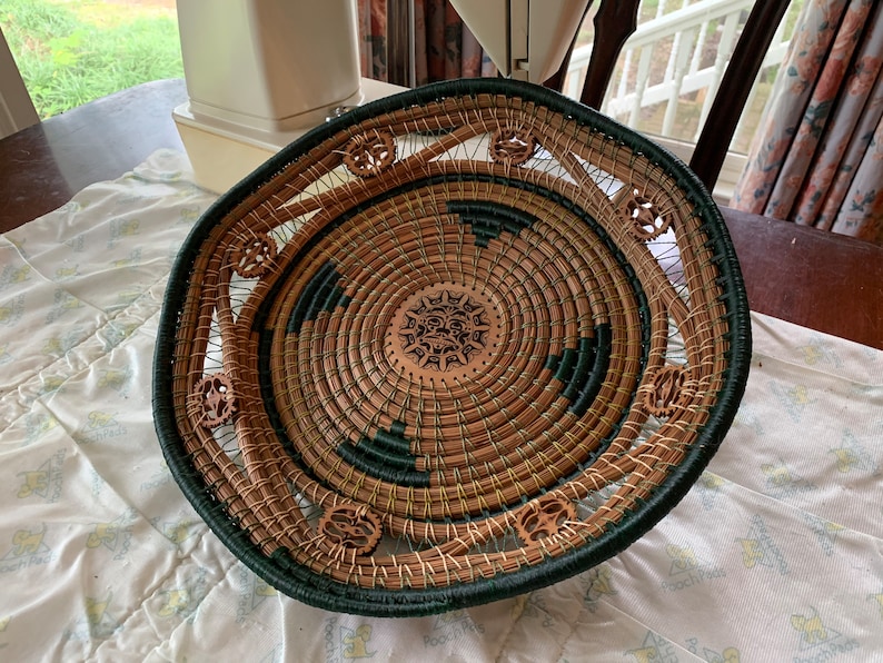 Pine Needle Basket - Etsy