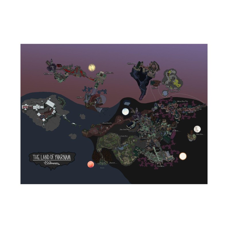 Bloodborne Illustrated World Map of Yharnam - Etsy