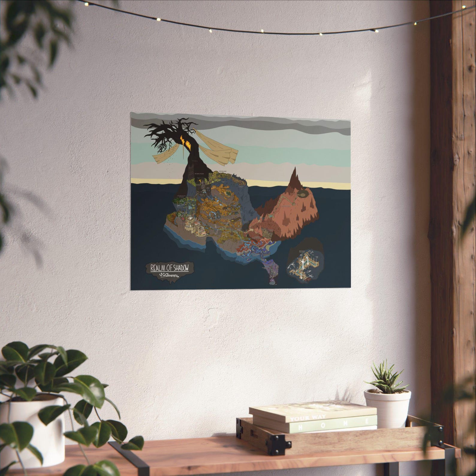 Elden Ring Illustrated World Map of the Realm of Shadow - Etsy