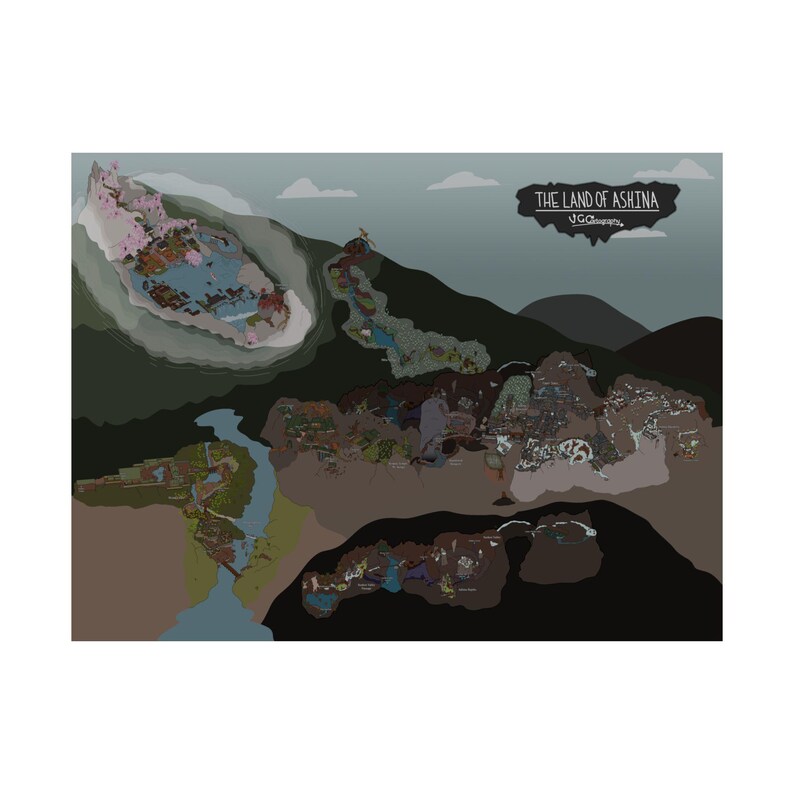 Sekiro Illustrated World Map of Ashina - Etsy