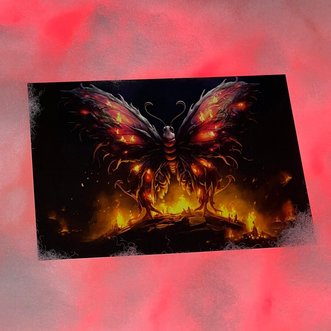 Pokemon Butterfree Postcard AI Artwork - Etsy