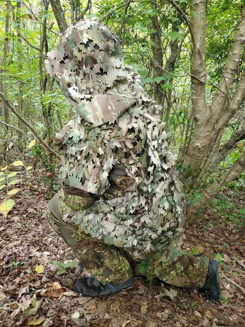 Hillbilly Half Ghillie Wisp (lightweight Assault Concealment Sniper Coat Poncho) - Etsy