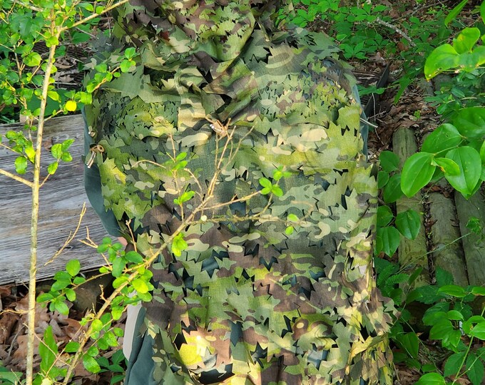 Hillbilly Half Ghillie Wisp (lightweight Assault Concealment Sniper Coat Poncho) - Etsy