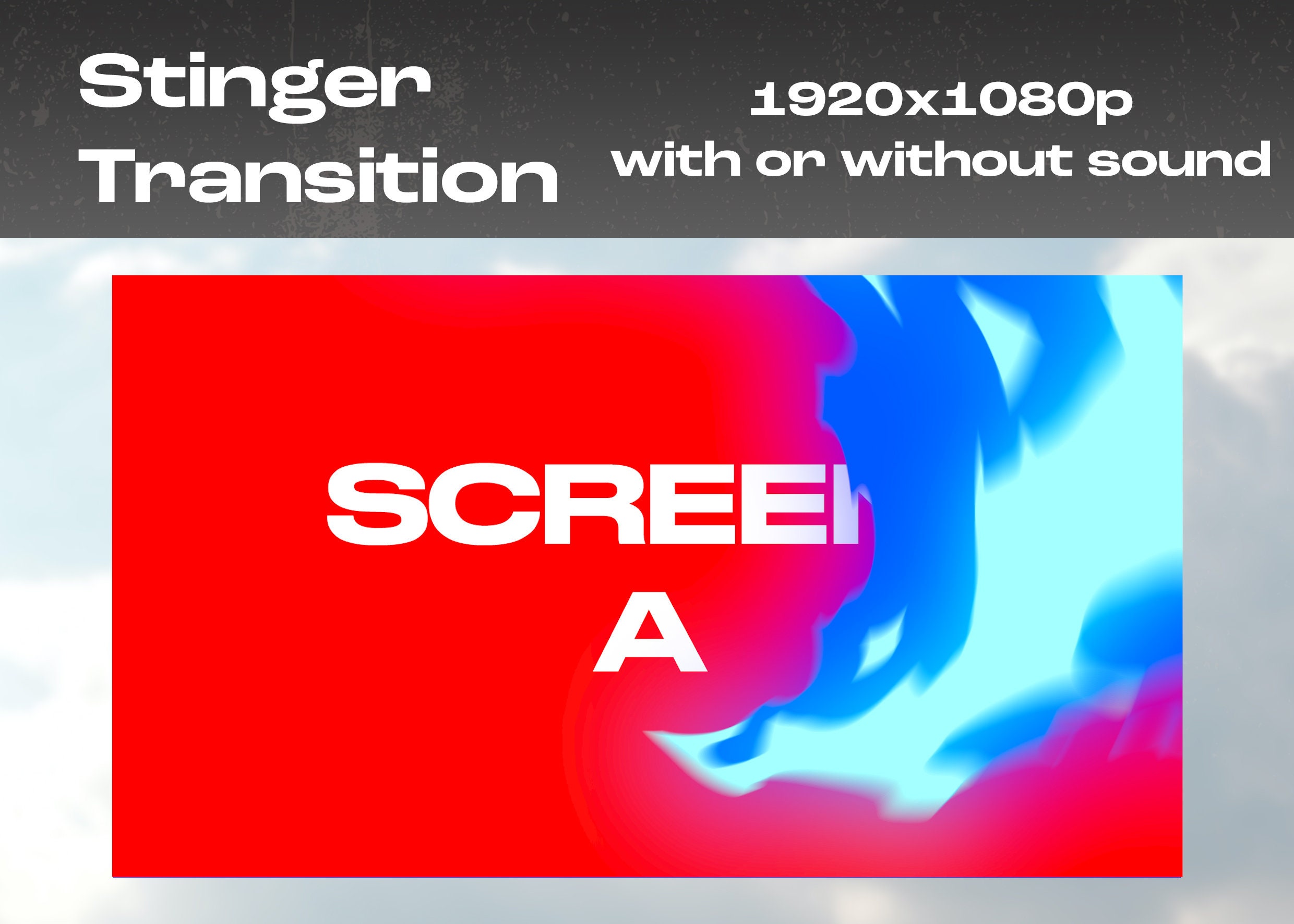 Blue Fire Stinger Transition - Etsy