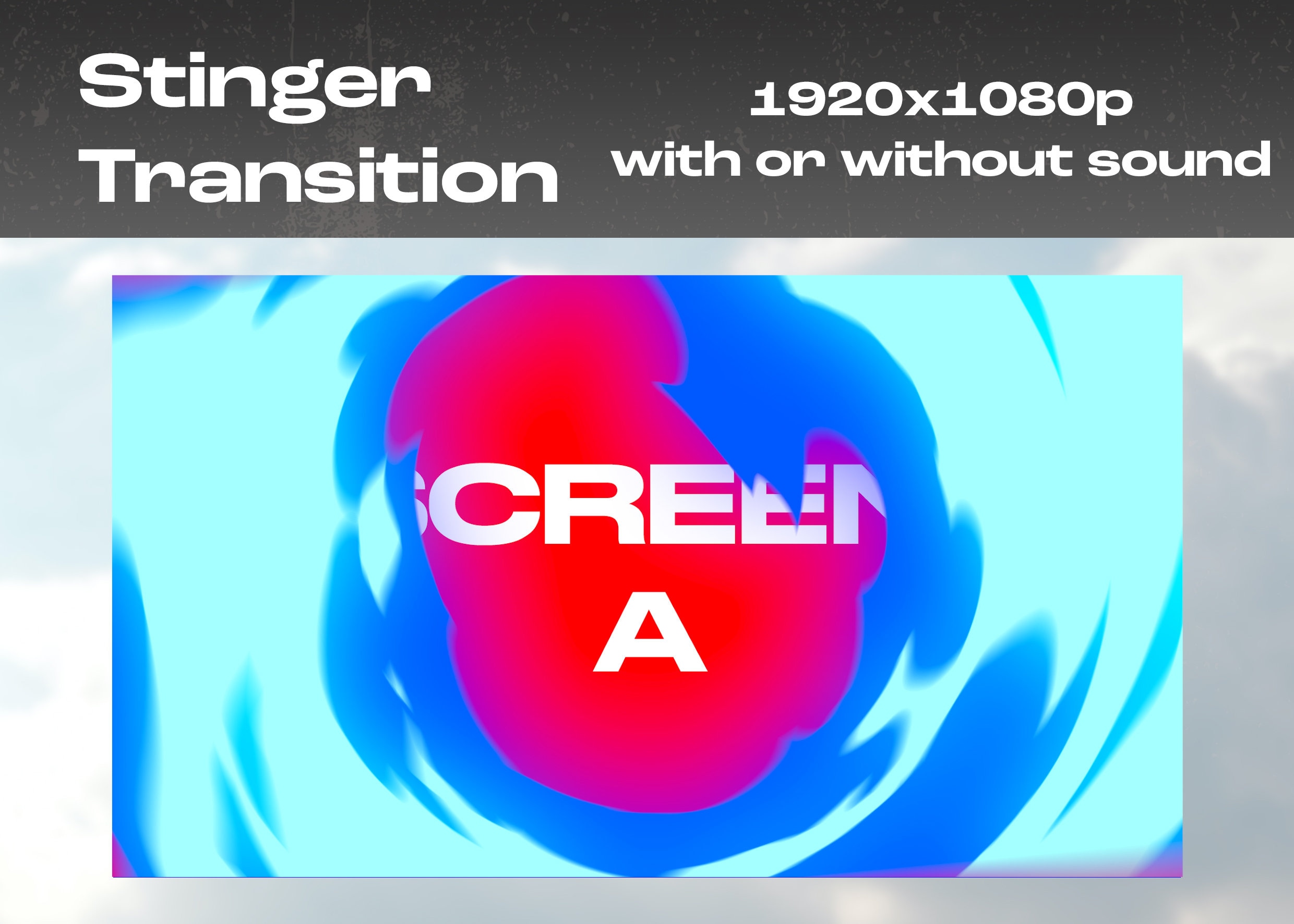 Blue Fire Stinger Transition - Etsy