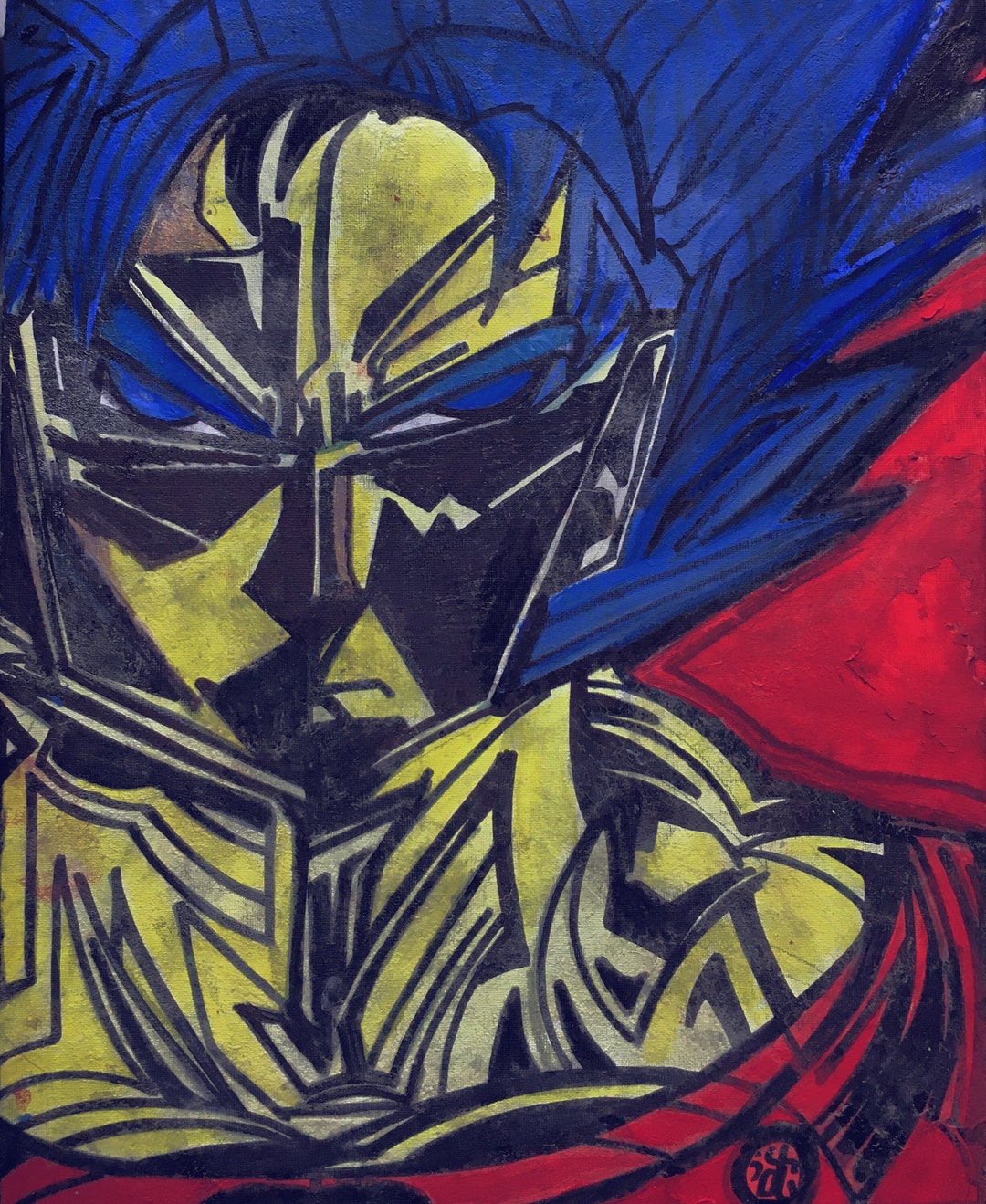 SSG BLUE GOKU Potrait - Etsy