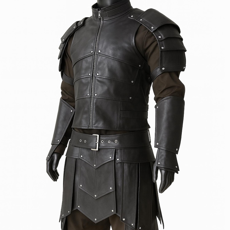 Personalized Leather Armor Set for Men: Medieval Knight Viking LARP ...