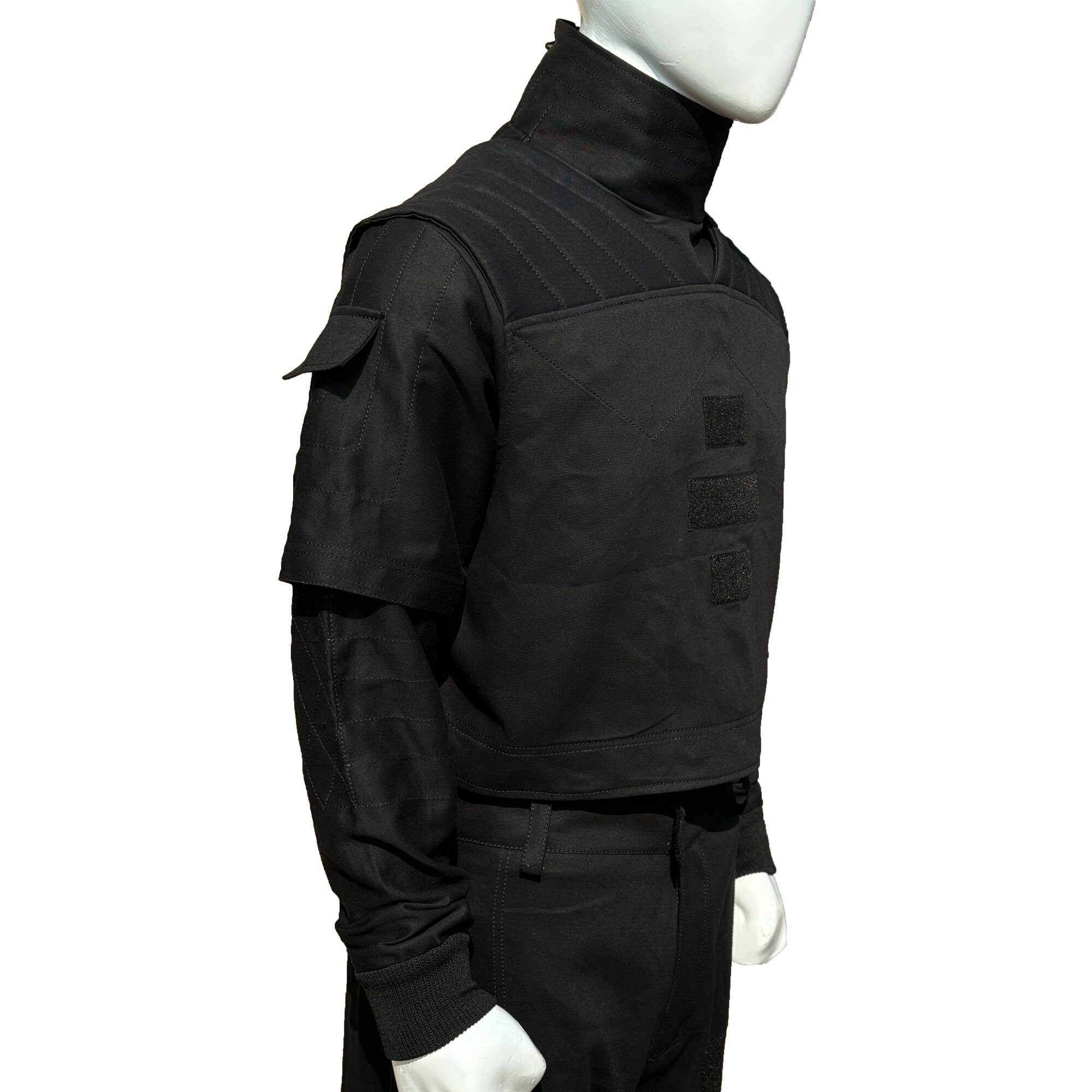 Mandalorian Star War Custom Flight Suit Cosplay 3 Piece Black Suite ...