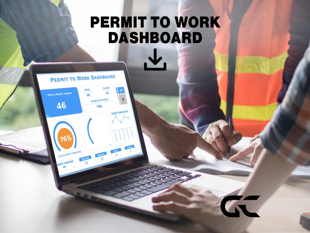 Permit to Work Excel Dashboard, Safety Excel Checklists, Safety ...