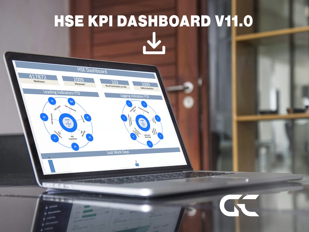 HSE KPI Dashboard V11.0, HSE Dashboard, Safety Inspection, Environment ...