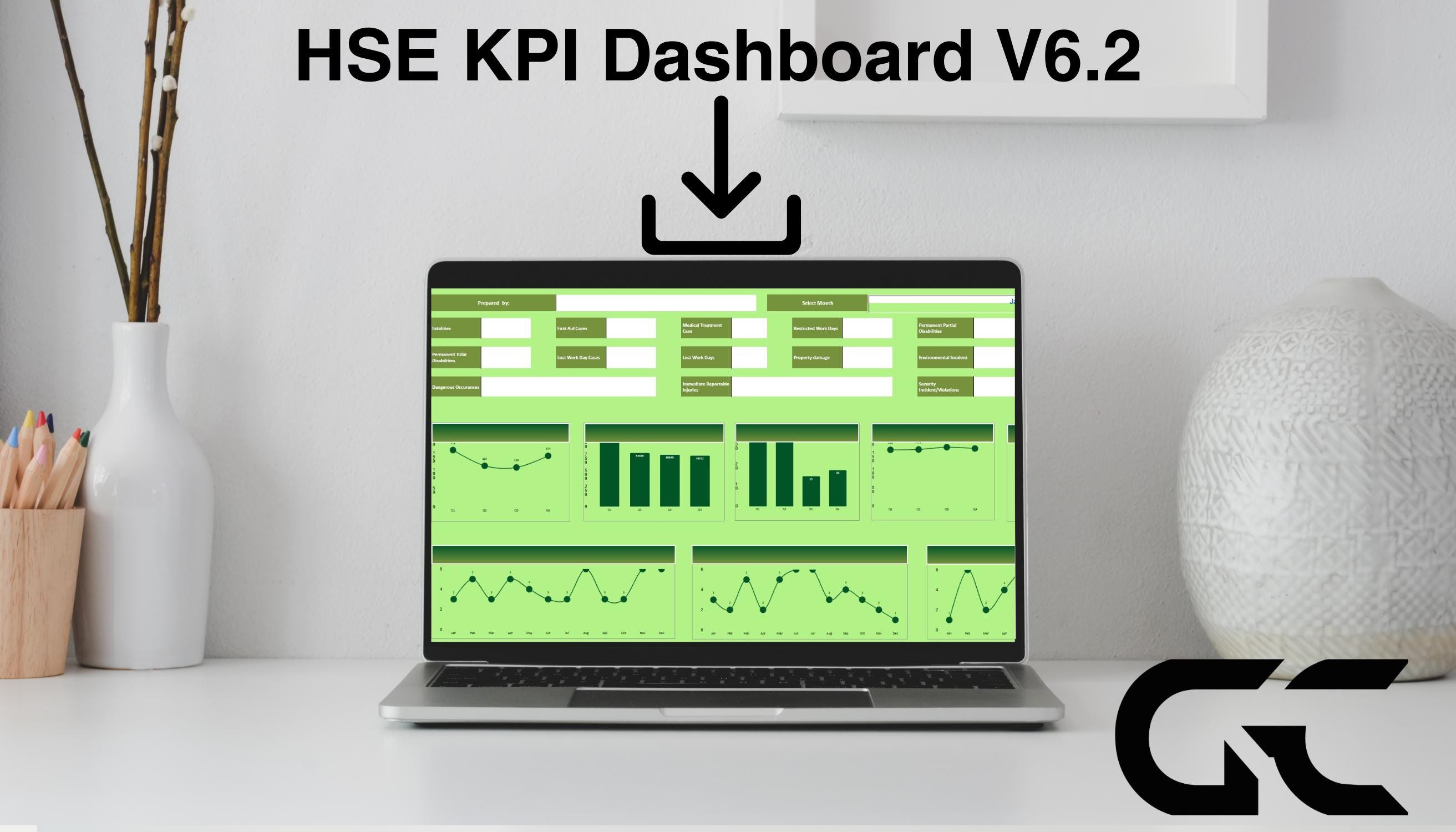 HSE KPI Dashboard V6.2, HSE Dashboard, Safety Dashboard, Health, Safety ...