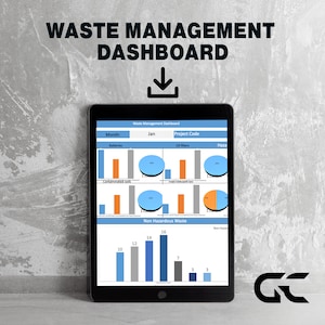 Waste Management Excel Dashboard - Etsy