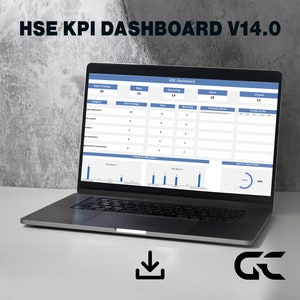 HSE KPI Dashboard V14.0, Microsoft Excel Dashboard, HSE Dashboard ...