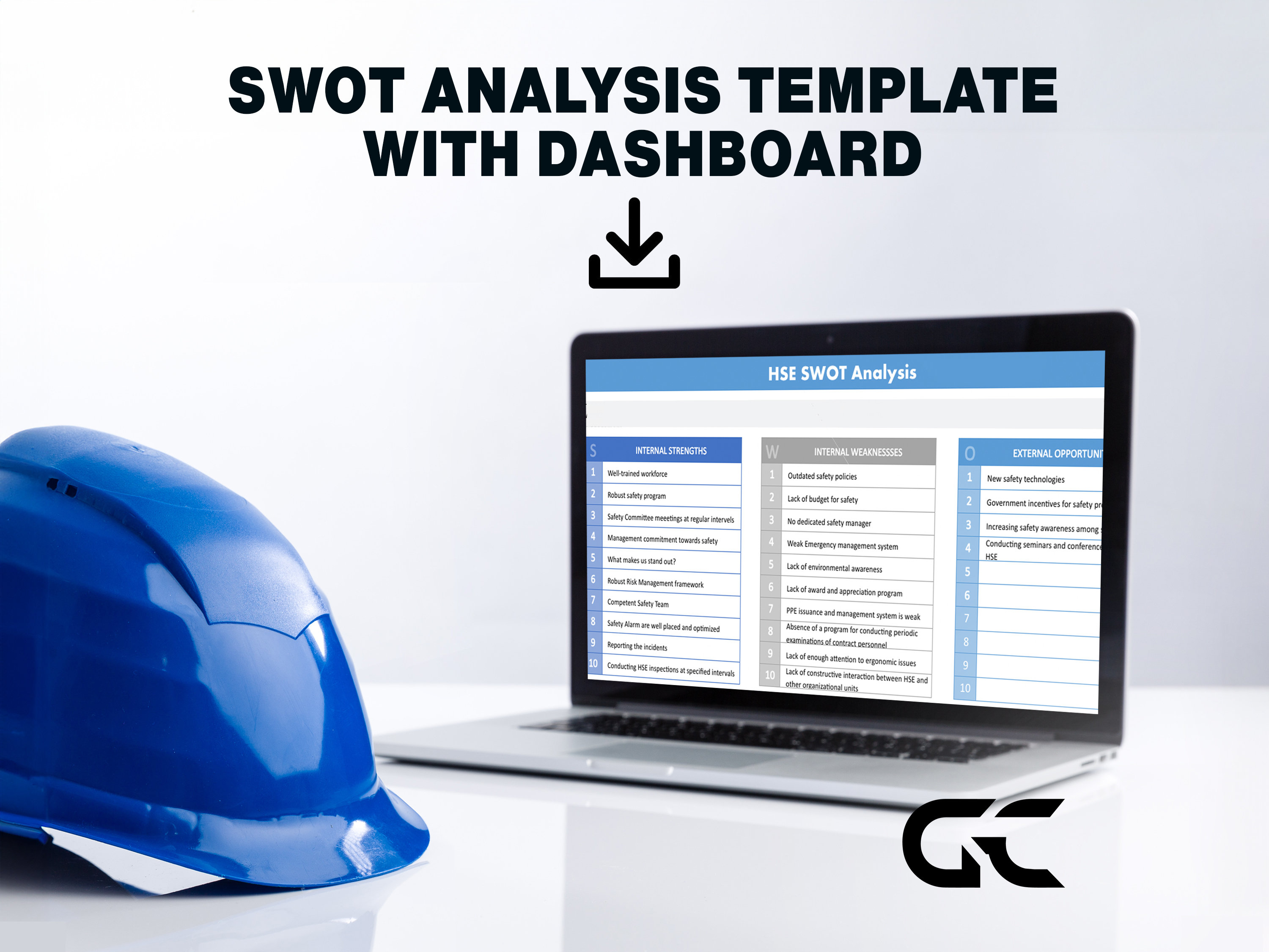 SWOT Analysis Excel Template With Dashboard - Etsy