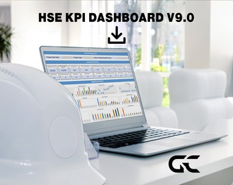 HSE KPI Dashboard V14.0, Microsoft Excel Dashboard, HSE Dashboard ...