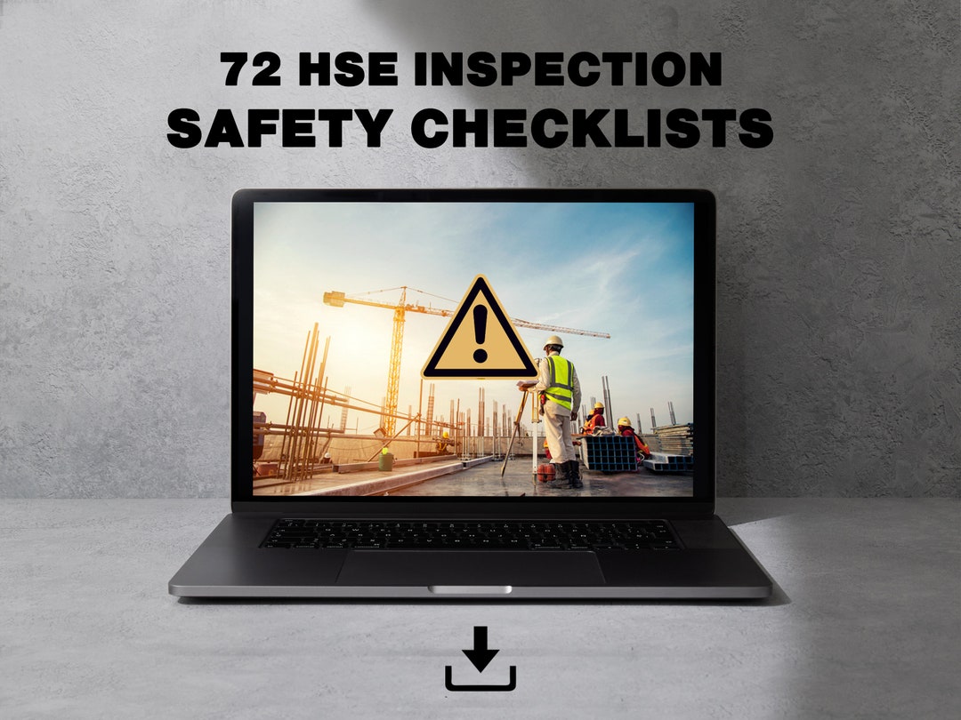 72 HSE Inspection Safety Excel Checklists - Etsy