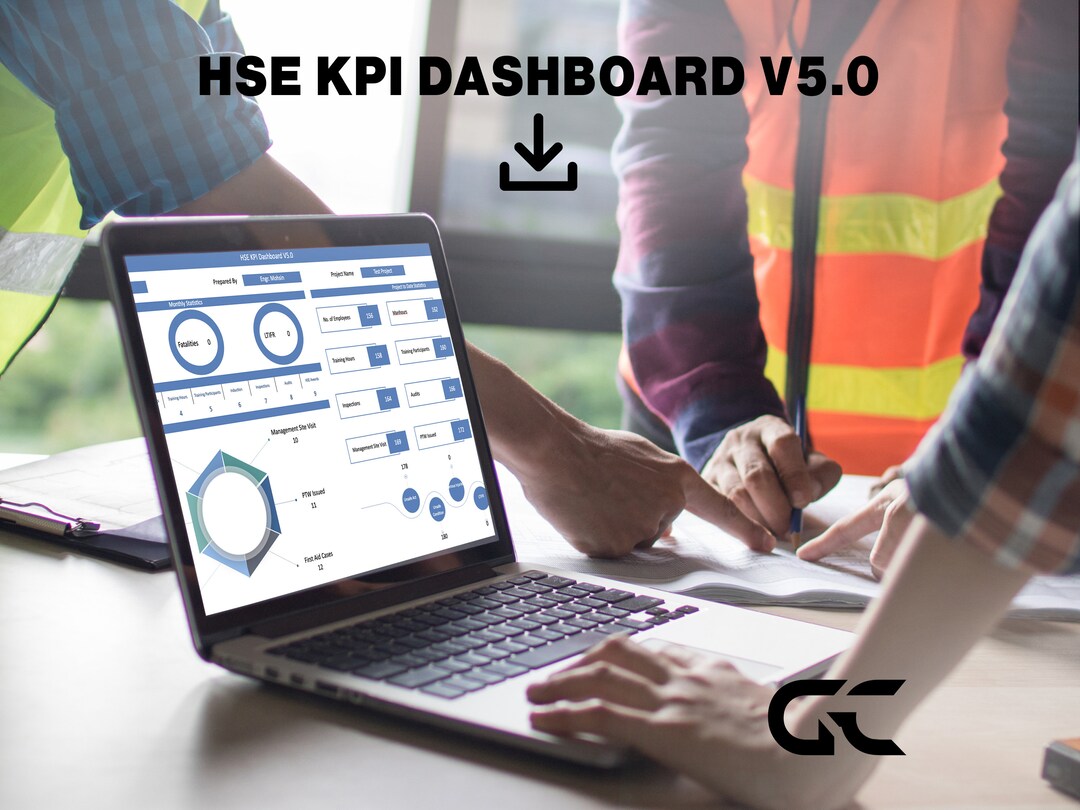 HSE KPI Dashboard V5.0, Microsoft Excel Dashboard, HSE Dashboard ...