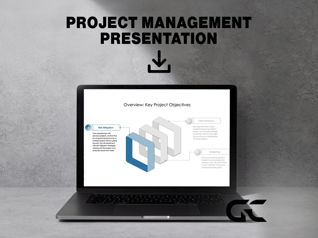 Project Management Powerpoint Presentation Template - Etsy