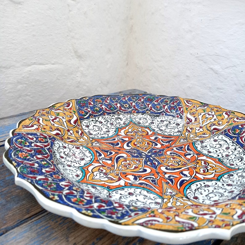 Handmade, Hand-painted Decorative Plate With Classical Motifs Decorated ...