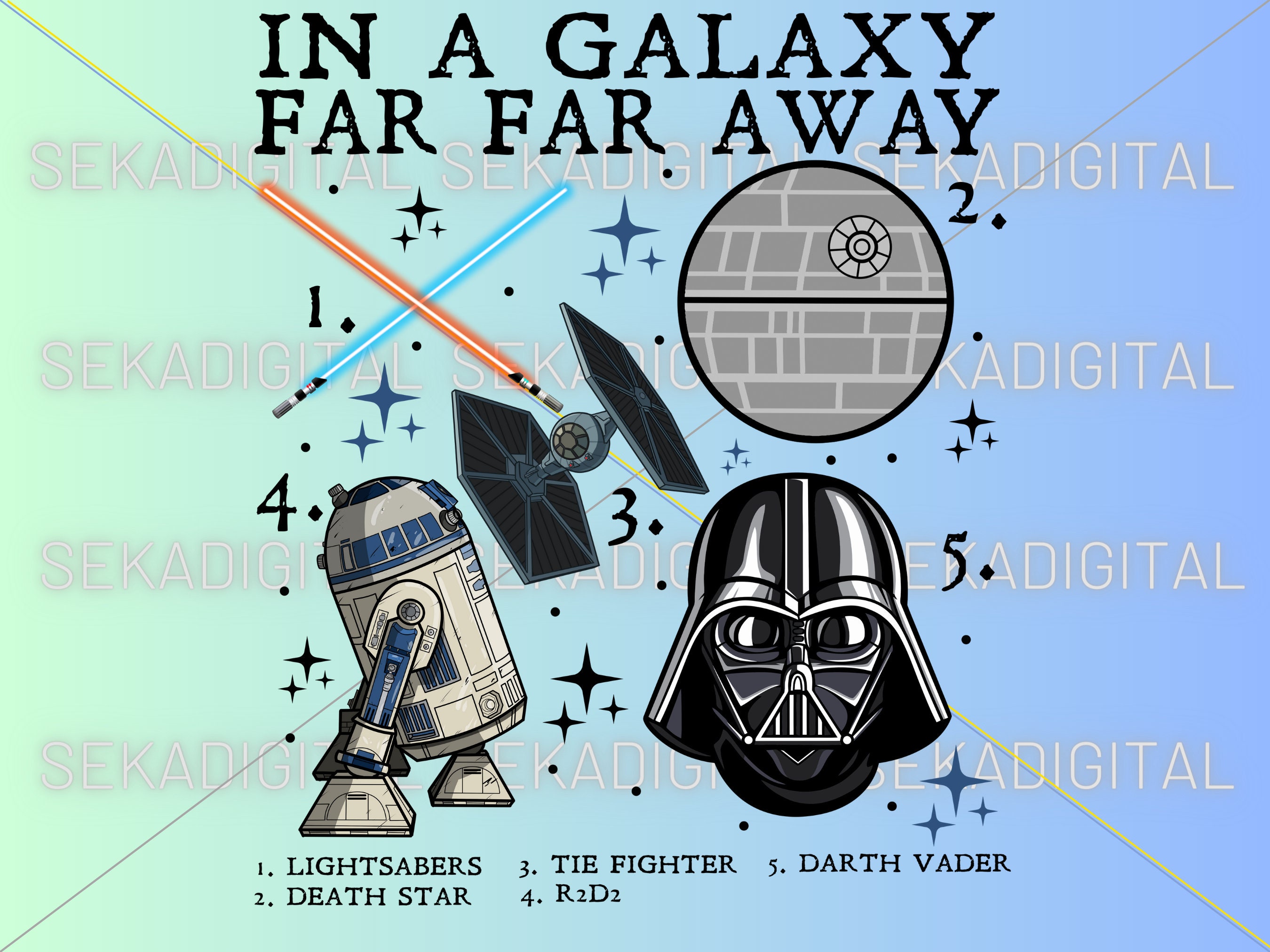 Star Wars Digital Png Svg, Starwars Sticker PNG, Clipart Vector Style ...
